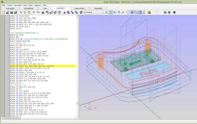 Backplot & CNC-Editor - FILOU Backplot & CNC-Editor - FILOU